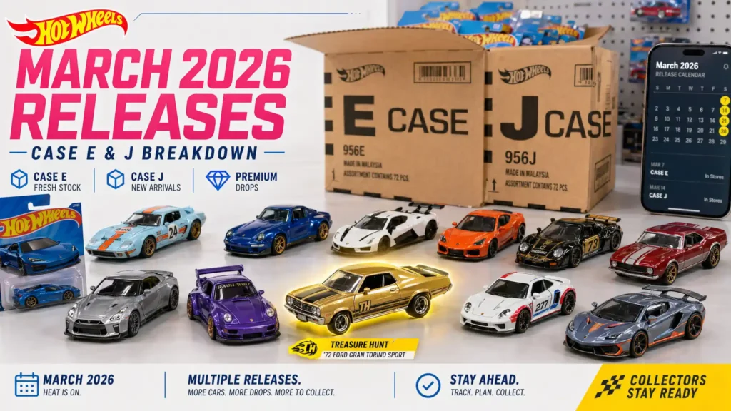 March 2026 Hot Wheels Releases: 2 Cases, 8 New Models, 1 Big Event